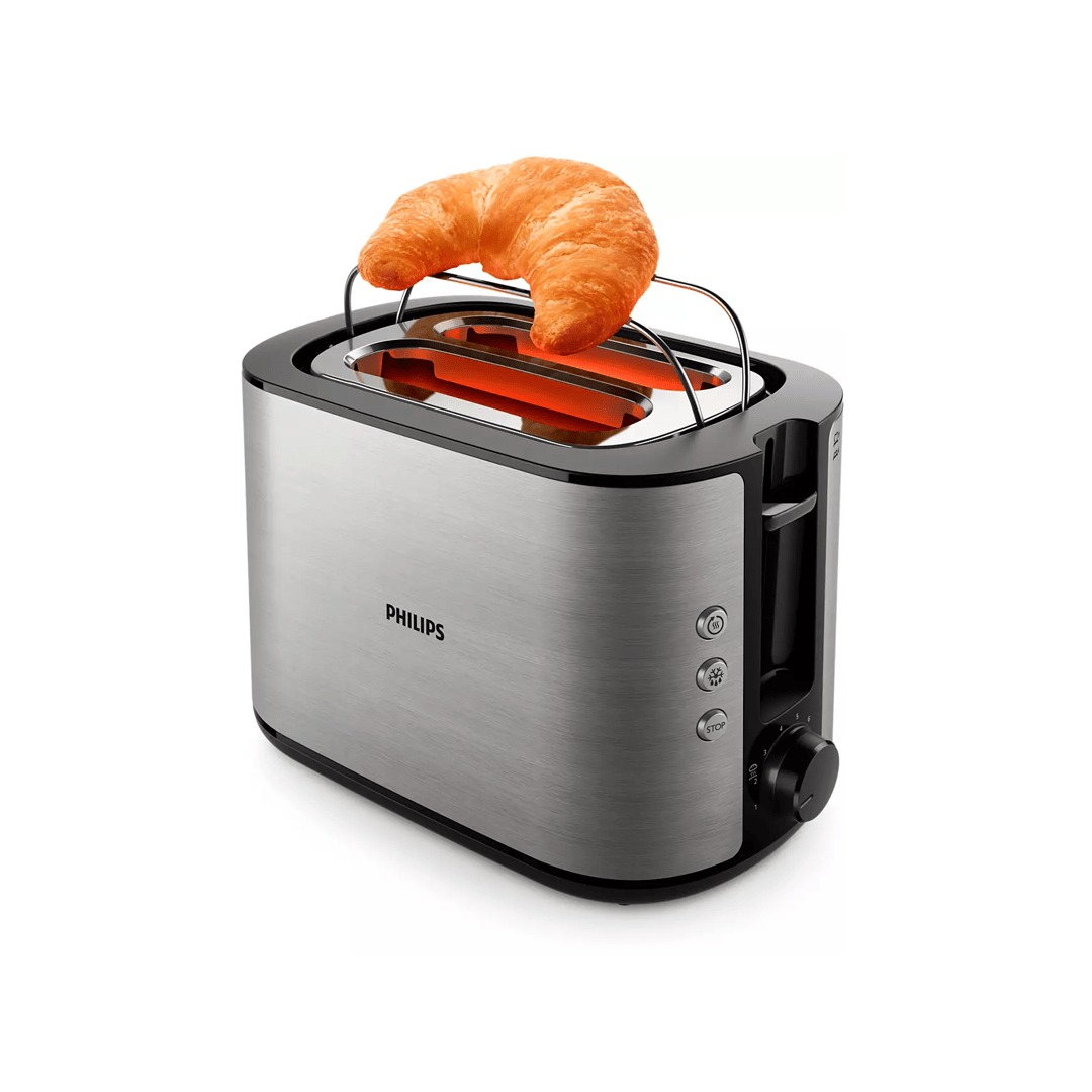 Philips Viva Collection Toaster, made of stainless steel, black, model ...
